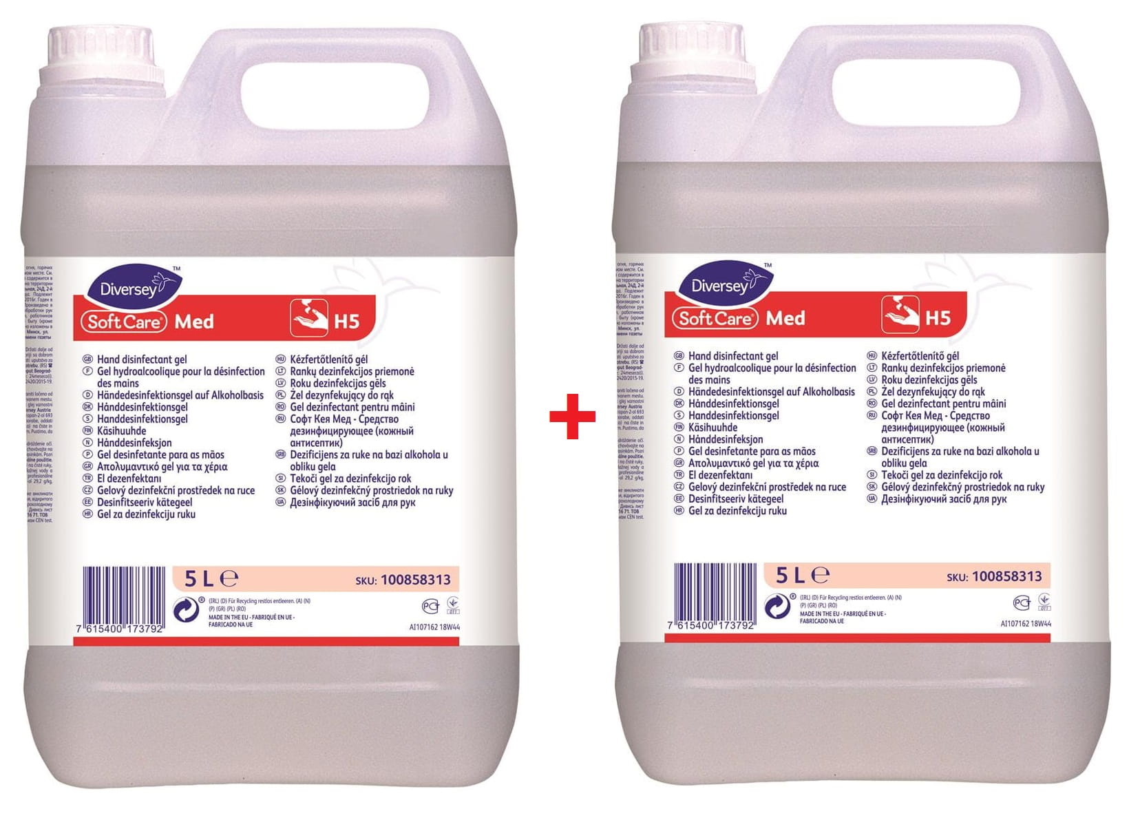 Soft care med żel do chirurgicznej dezynfekcji rąk 2x5l - diversey ...